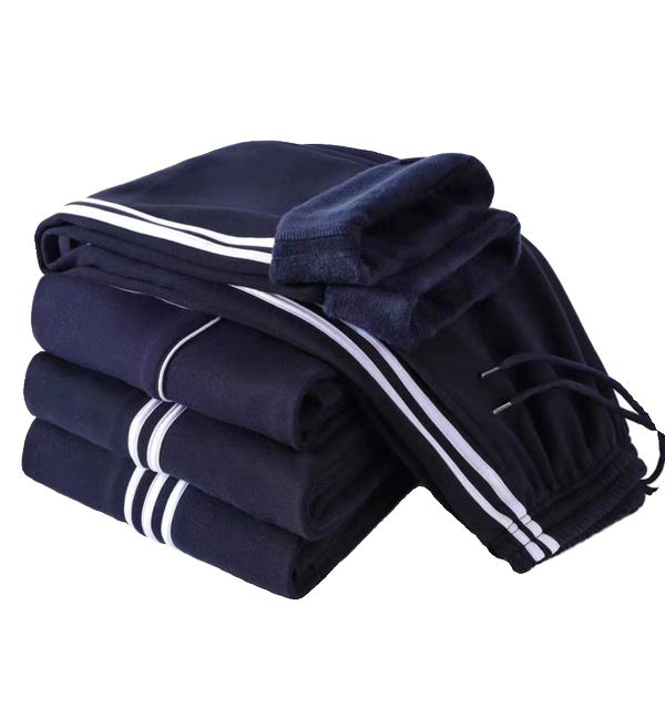 School uniform pants for men and women, autumn and winter navy blue ...