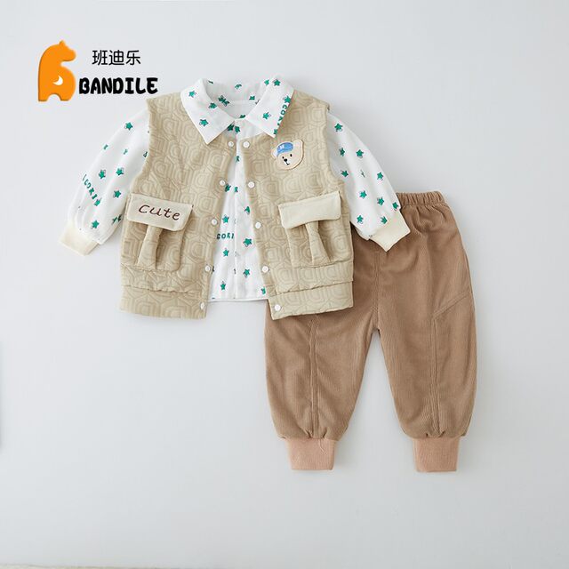 One -year -old baby split body set baby spring bombing street model to ...
