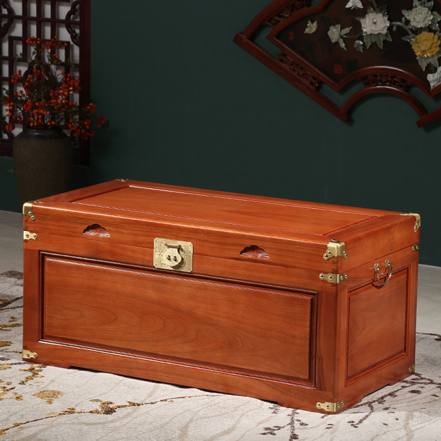 Camphor wood box full camphor wood storage solid wood dowry calligraphy ...