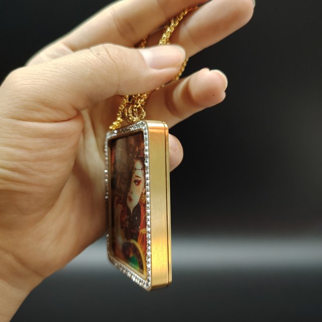 Thangka pendant, Western Region Zakilam necklace, pendant, square ...