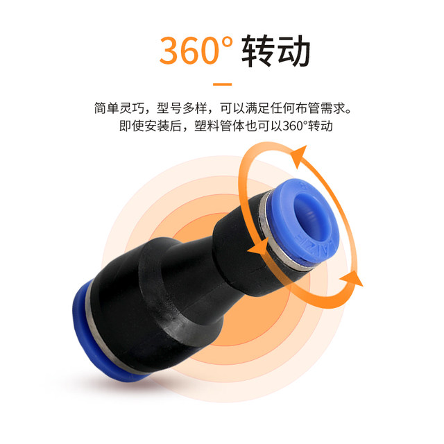 Vancanium bronchial fast connection pneumatic PU direct PG variable ...