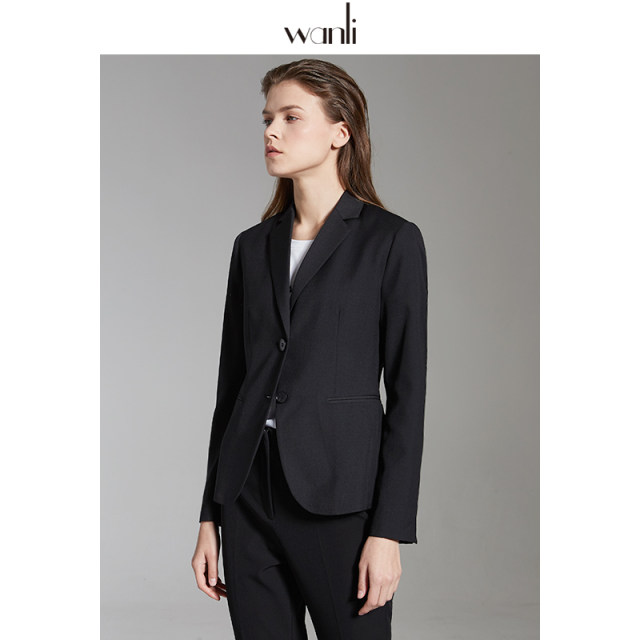 Wanli (Apparel) Black Suit Jacket Women's Interview Formal Wear Female ...