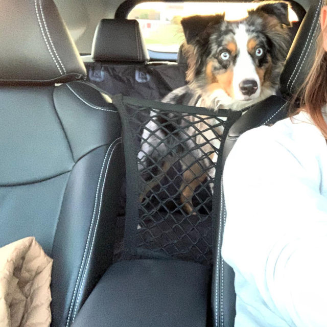 Pet car isolation net car trunk dog travel car front and rear partition ...