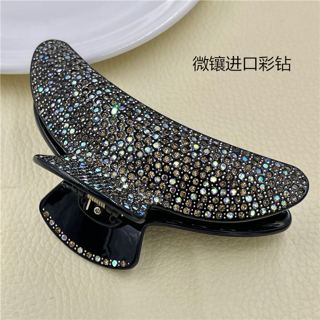 High -end large -scale grabbing female inlaid diamond hair volume ...