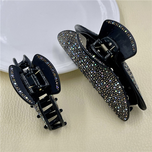High -end large -scale grabbing female inlaid diamond hair volume ...