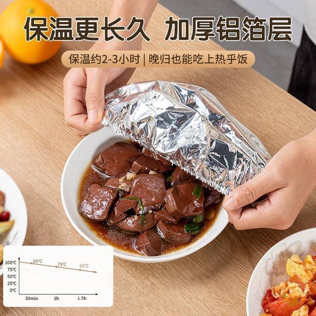 Food insulation cover, food grade aluminum foil film cover, dining ...