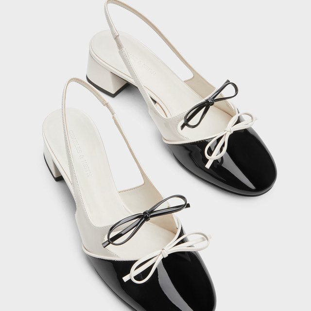 CHARLES/KEITH Autumn and Winter Women's Shoes CK1-61720194 French bow ...