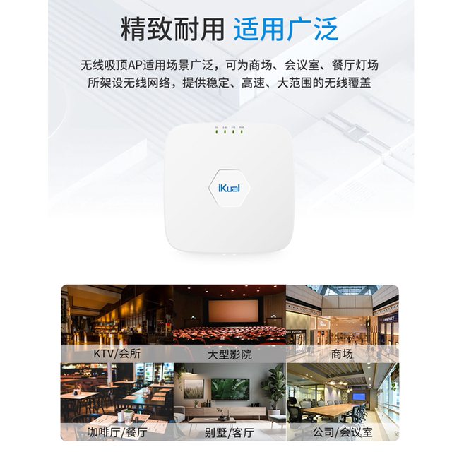 iKuai Aikuap ceiling router Gigabit wifi6 panel 2.5g dual-band whole ...