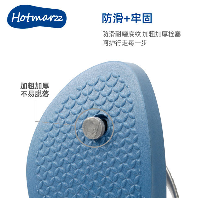 Flip-flops for women summer outer wear thick-soled non-slip flip-flops ...