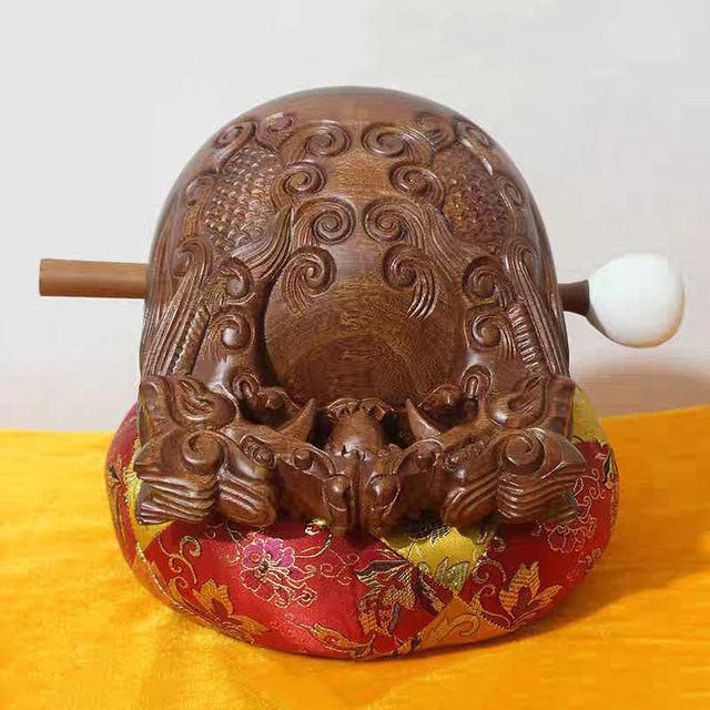 Rosewood dragon carved wooden fish solid wood wooden fish Buddhist ...