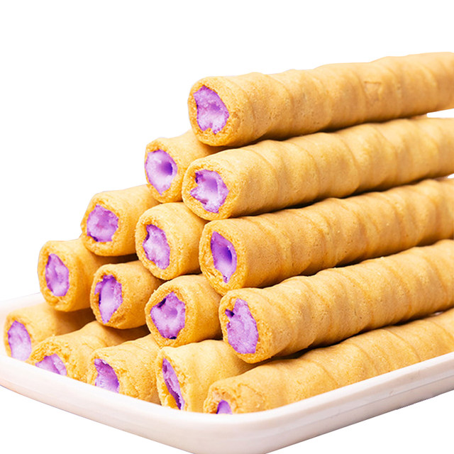 2 boxes of Fuduoyan taro milk meringue rolls with rich filling and ...