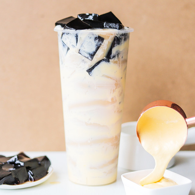 Black pirate cheese milk cap powder milk tea shop special raw materials ...