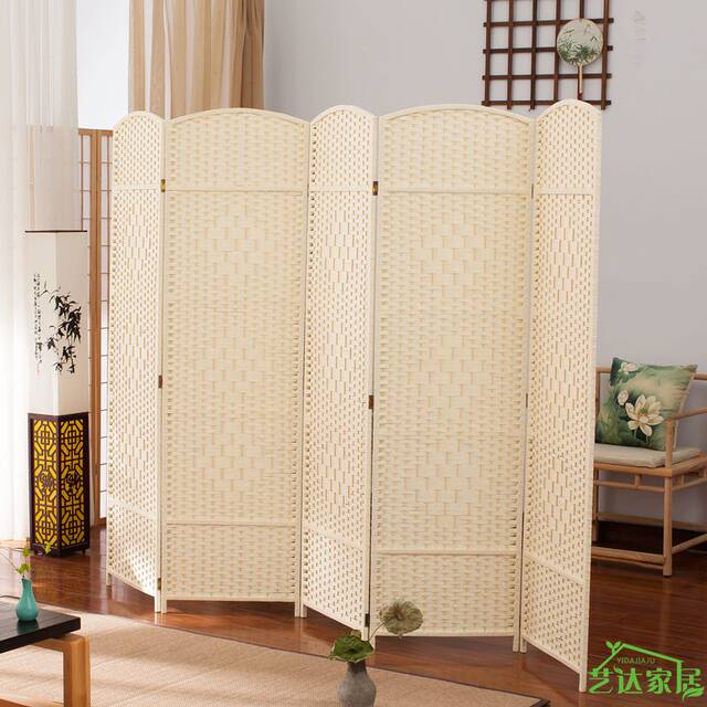 Straw screen partition, fashionable and simple living room entrance ...