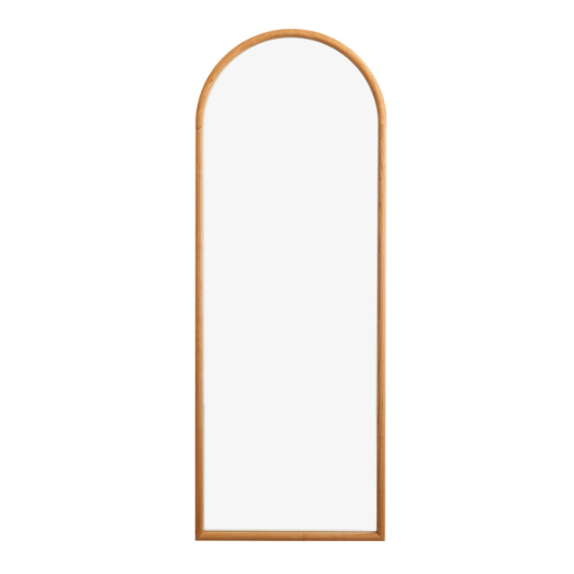 Nordic Simple solid wood frame full -body mirror light luxury home ...