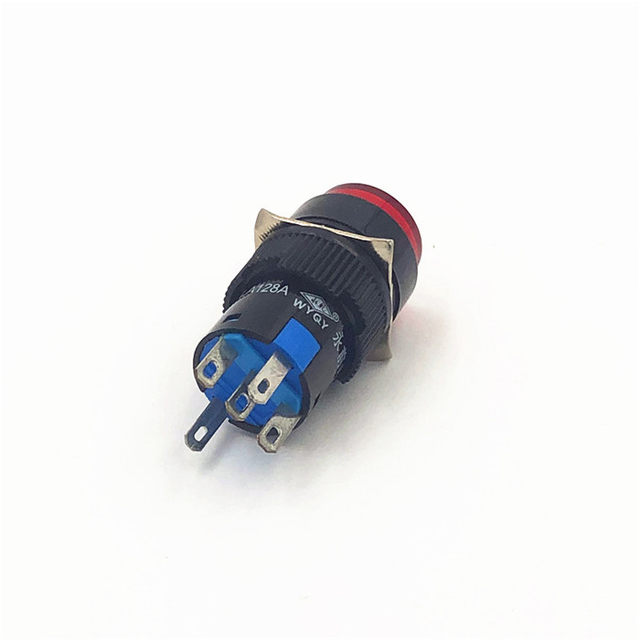 LA128A (L16A) Press the twist switch 5A 250VAC red and green 5 feet 1 ...