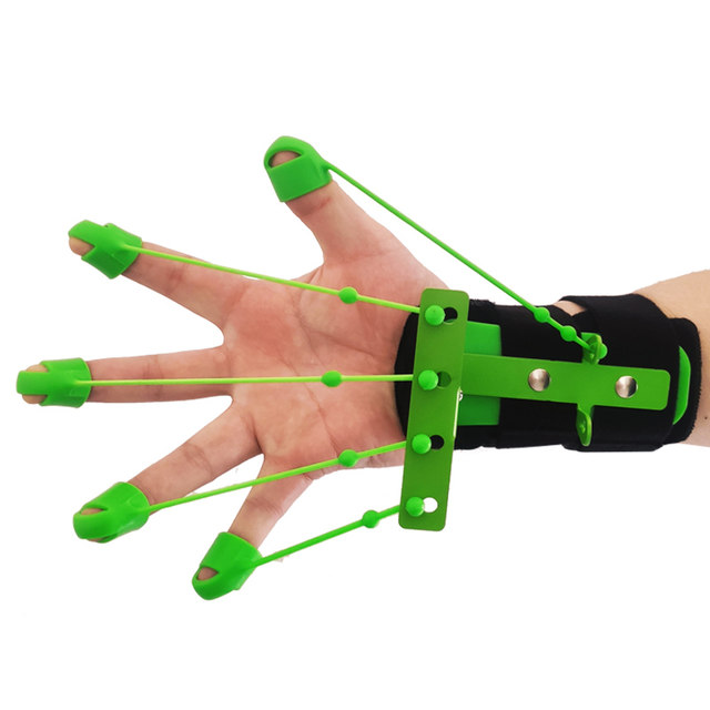 Stroke hemiplegia rehabilitation training device five-finger finger ...