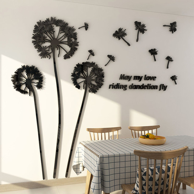 TV background wall sticker self -stick 3D three -dimensional pendant ...