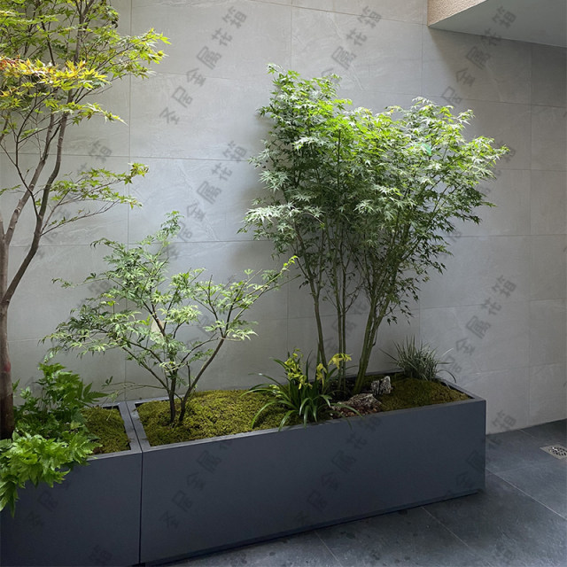 Stainless steel flower box outdoor combination custom galvanized plate ...