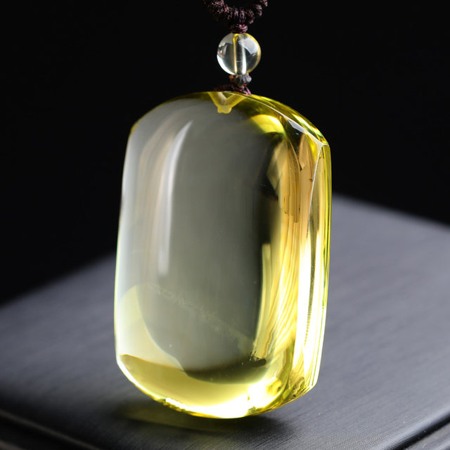 Customizable natural citrine pendant, no problem brand pendant, men's ...