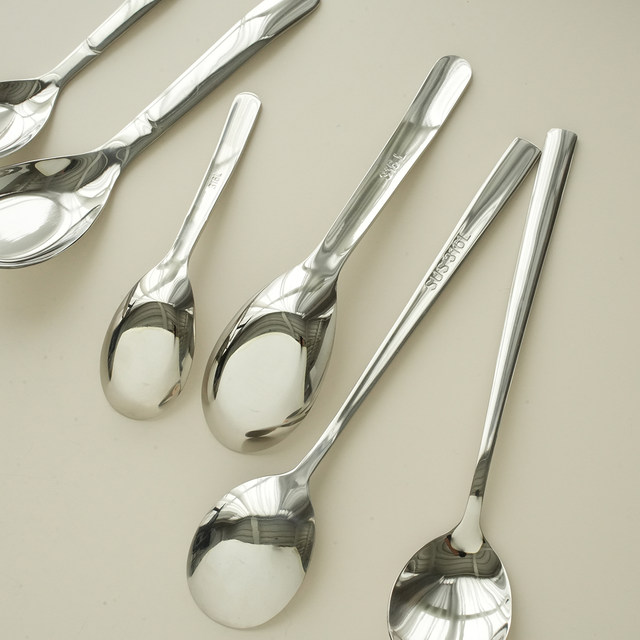 Food grade 316 stainless steel house spoon long -handle round spoon ...