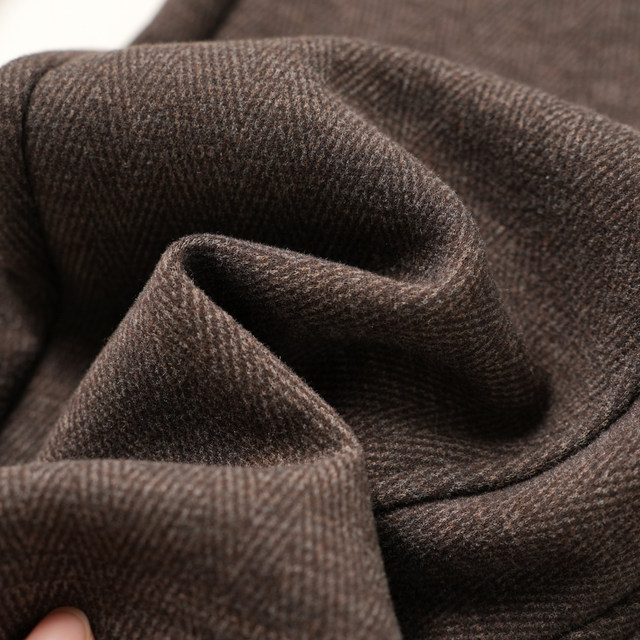 500g thick version of the character pattern straight pants contain wool ...