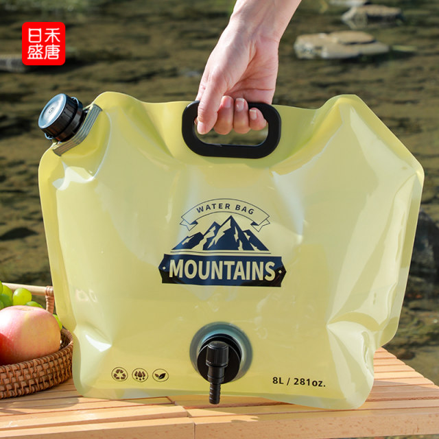 Outdoor sports mountaineering portable folding water bag camping large capacity thickened water ...