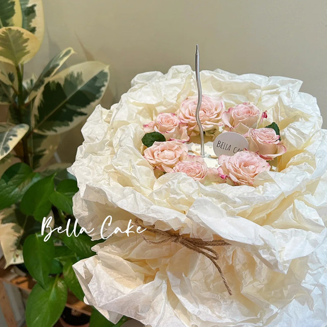 Snow pear paper fruit wrapping paper flowers bouquet lined paper ...