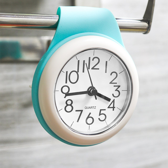 Waterproof small wall clock silent precision clock bedroom creative ...
