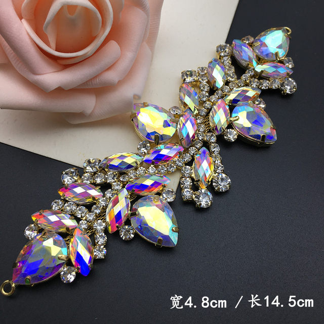 AB color rhinestone accessory accessories strip jewelry accessories