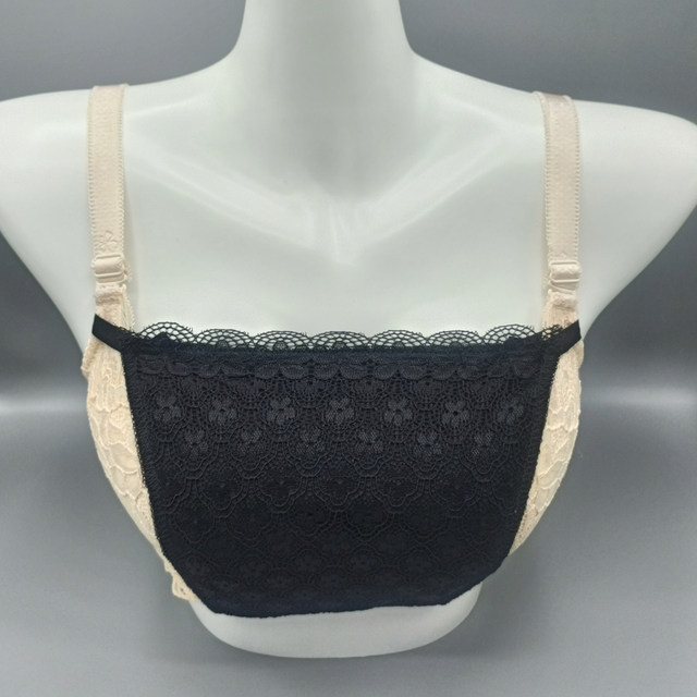 V-neck anti-exposure tube top underwear artifact one-piece lace chest ...
