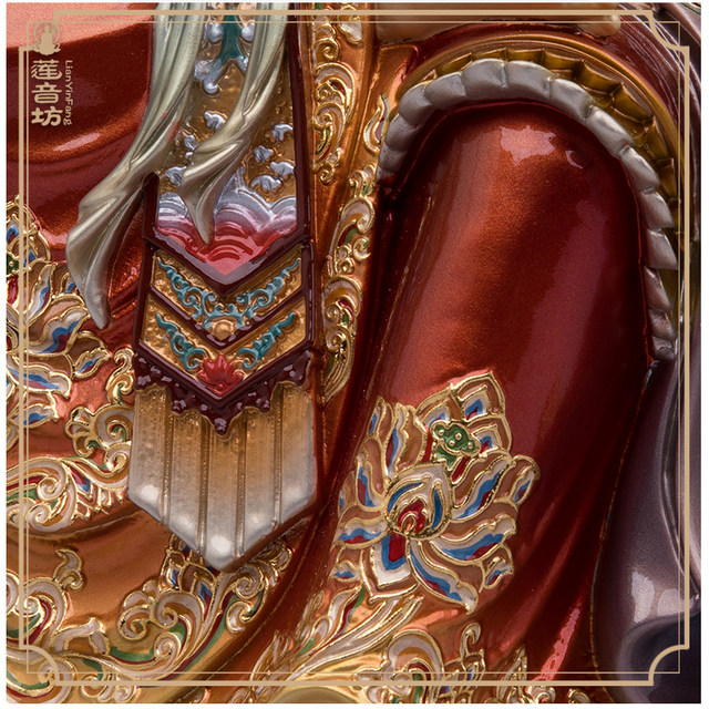 Taiwan pure bronze painted land mother -in -law idol statue ornaments ...