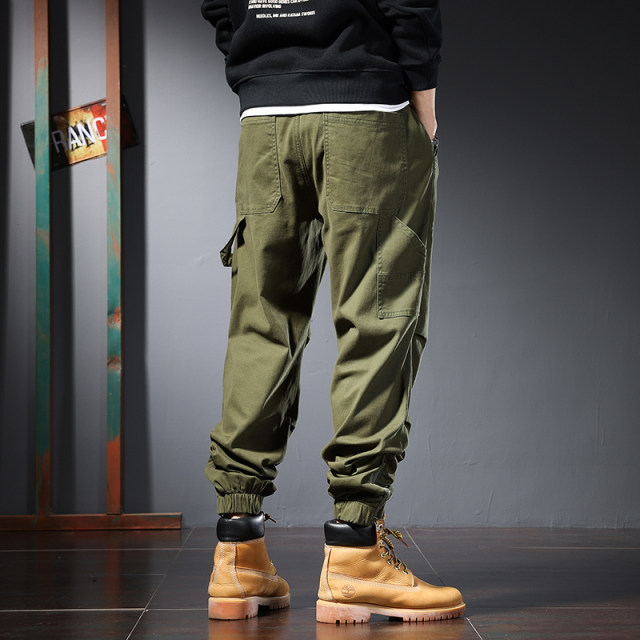 American work pants men's large size elastic loose small feet Harun ...