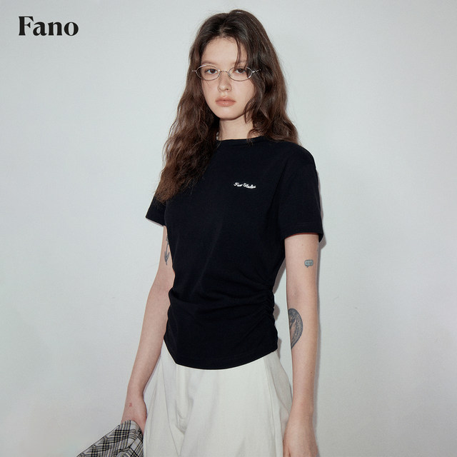 Fano high-end waist pleated design to make you look slim and simple ...