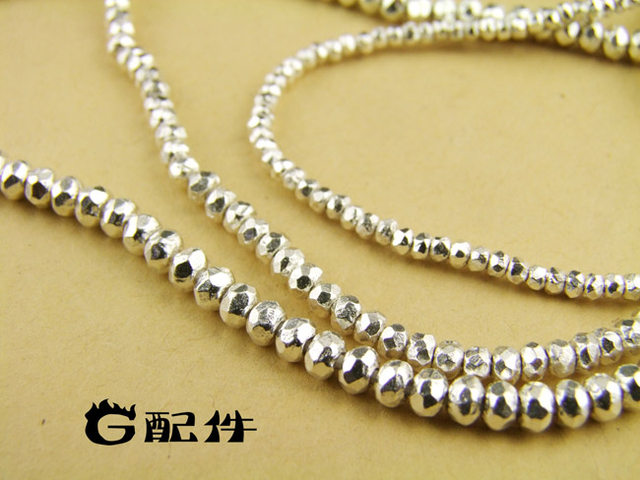 Scattered beads DIY hand-made beads Thai silver accessories sterling ...