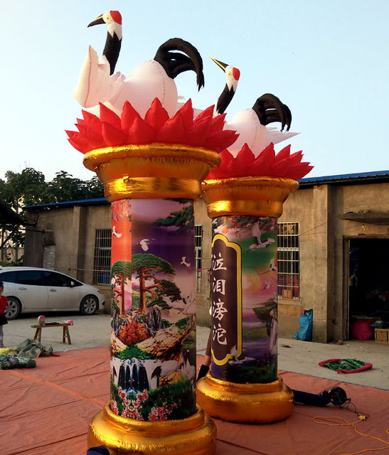 Luminous lotus column inflatable mold, inflatable ceremonial arch ...