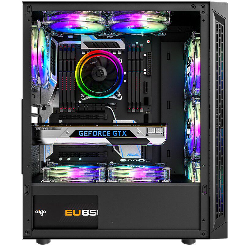 Aigo Patriot A15 M-ATX Computer Case - Transparent Side Panel - Water ...