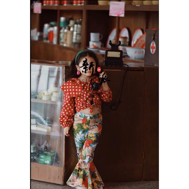 Retro catwalk fashion suit 2025 Hong Kong style catwalk girls printed ...