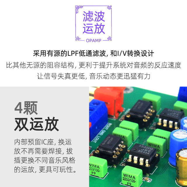 Y2 PCM1794A decoding board DAC module HiFi fever decoder kit 24bit192k