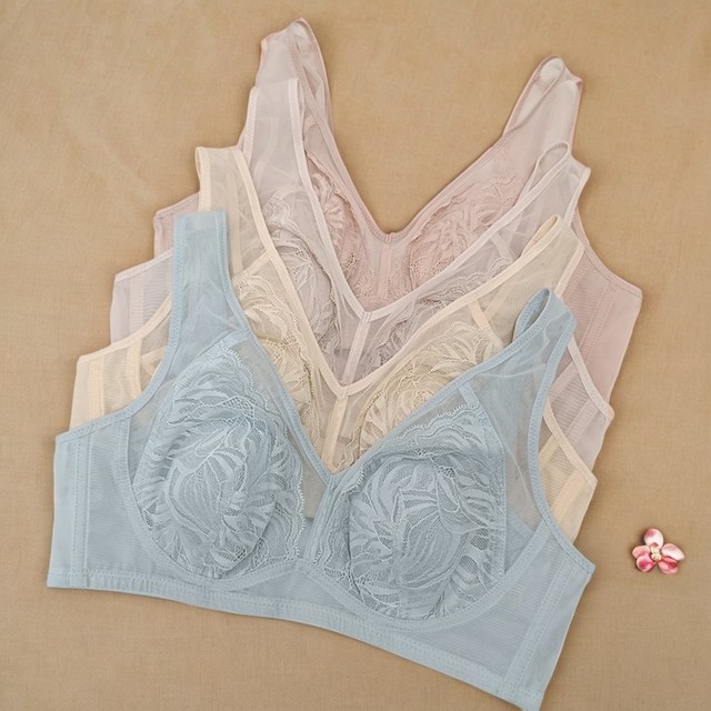 Elegant ~ ultra-thin rabbit ear cup bra with back buckle, foreign trade ...