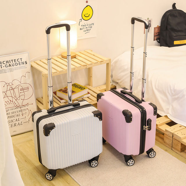 Cute small trolley case 18-inch password boarding case universal wheel ...