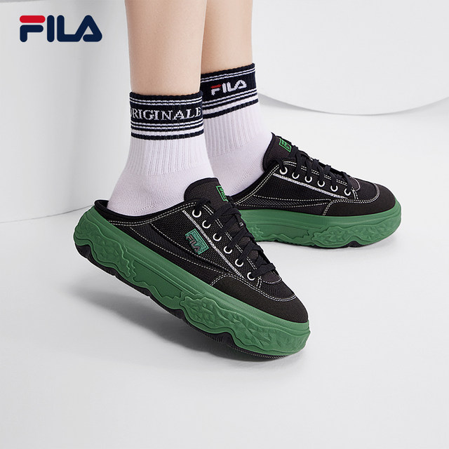 FILA official women's shoes, rock mules shoes, summer shoes, one foot ...