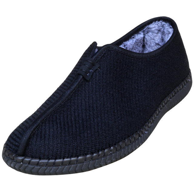 Old Beijing cloth shoes men in winter plus velvet warm monk cotton ...