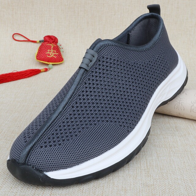 Monk shoes Men's summer mesh breathable casual footwear, monk Jushi ...
