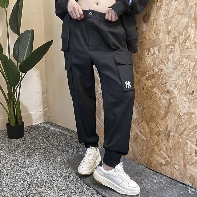 Mlb US job baseball pants female NY casual sports pants pocket foot ...