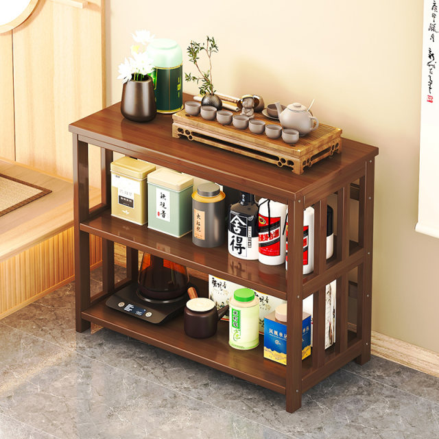 Tea tea set storage cabinet storage shelves, shelves, bookshelves ...