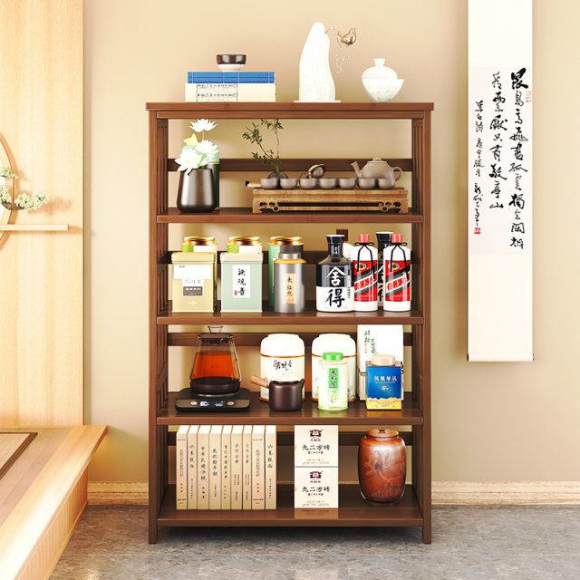 Tea tea set storage cabinet storage shelves, shelves, bookshelves ...