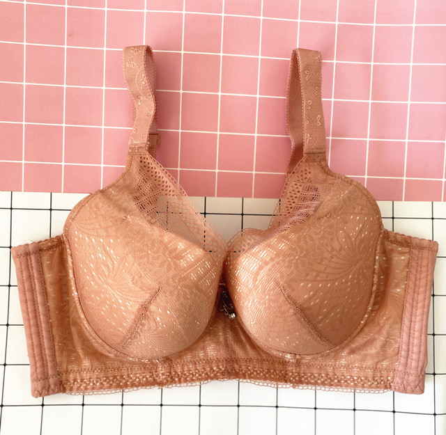 Afternoon C cup underwired thin style push-up bra with widened breast ...