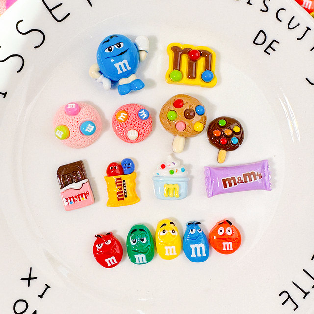 Cartoon m bean chocolate lollipop stereo biscuits cream glue mobile ...