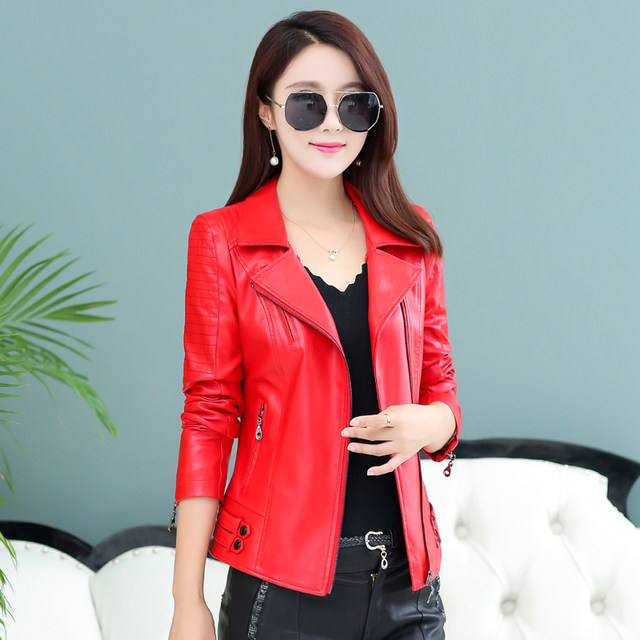 2024 autumn and winter new Haining leather leather women's short Korean ...