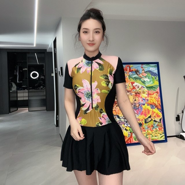 Xiaojie swimsuit for women, national fashion, sports one-piece, casual ...